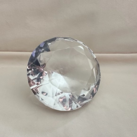 Accents | Clear Acrylic Large Diamond Paperweight | Poshmark